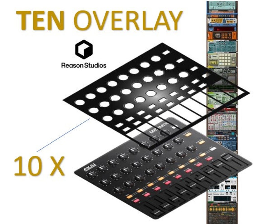 10 X Overlay for Akai Midimix. Choose Any 10 Reason Devices. Comes With Remote MIDI Mapping for ...