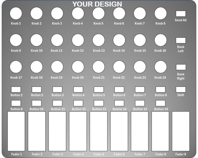 Custom Design - A Bespoke Overlay for Your Midimix - Etsy