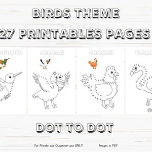 27 Bird Dot to Dot | Coloring Pages Kids and Toddlers | Connect the ...