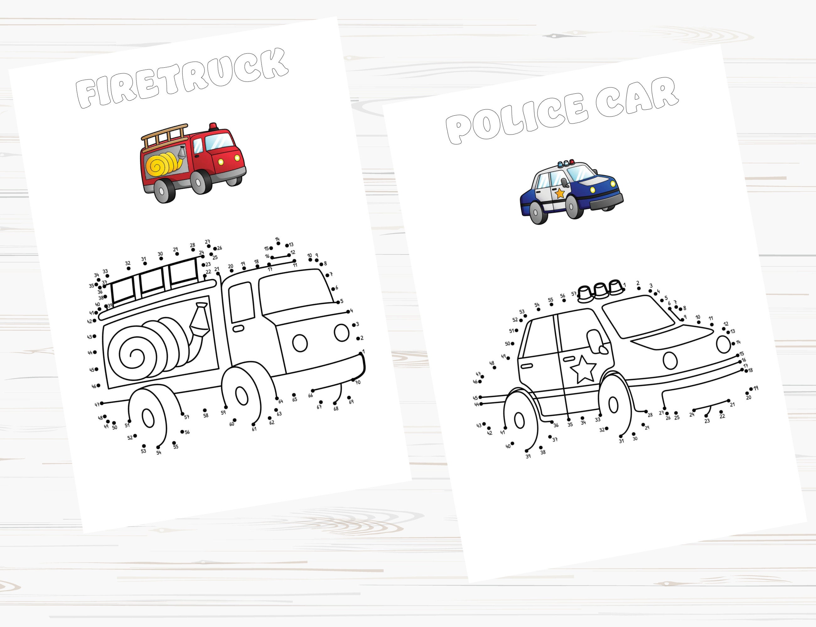 30 Vehicles Dot to Dot | Coloring Pages Kids and Toddlers | Connect the ...
