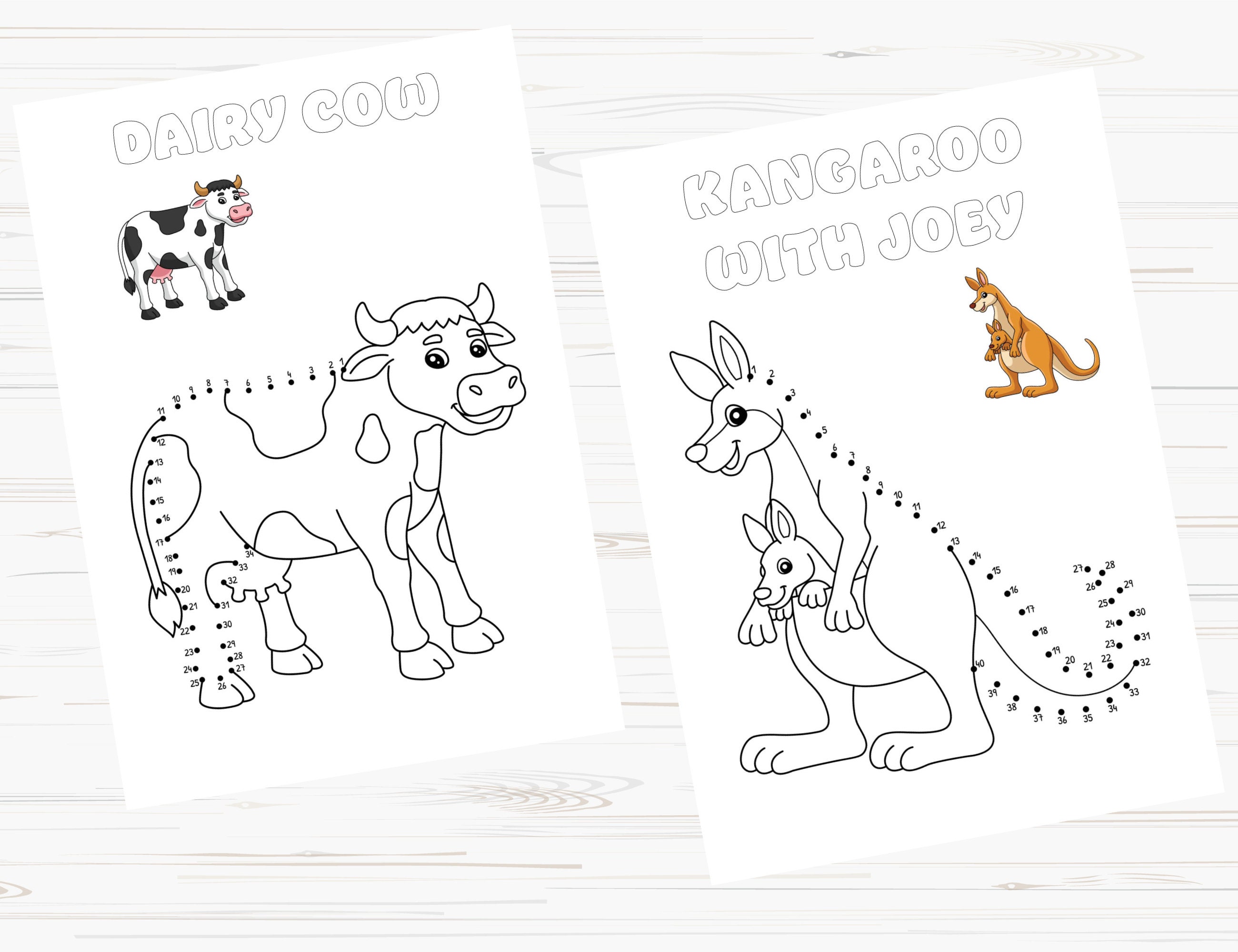 40 Animals Dot to Dot | Coloring Pages Kids and Toddlers | Connect the ...