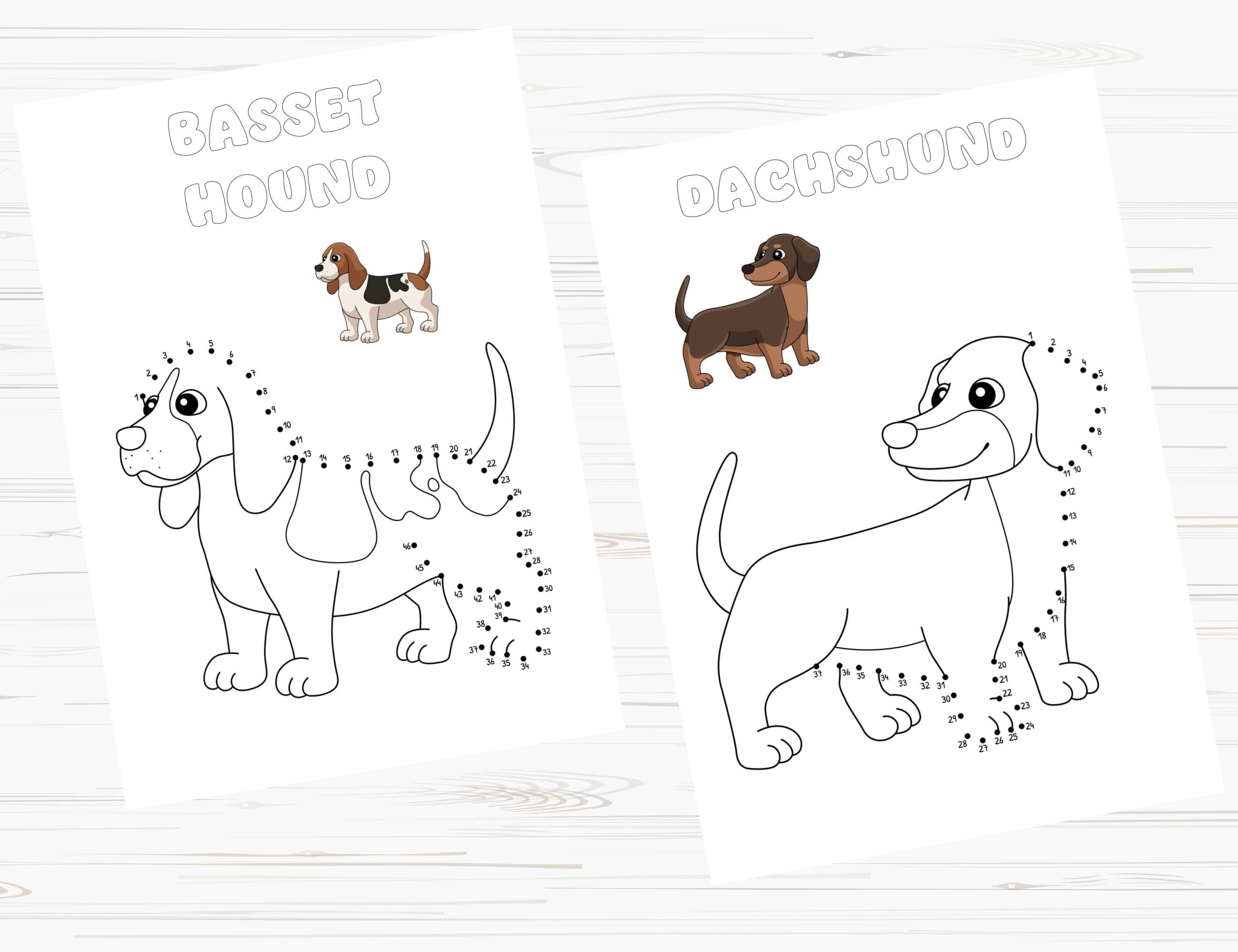 23 Dog Dot to Dot | Coloring Pages Kids and Toddlers | Connect the Dots ...