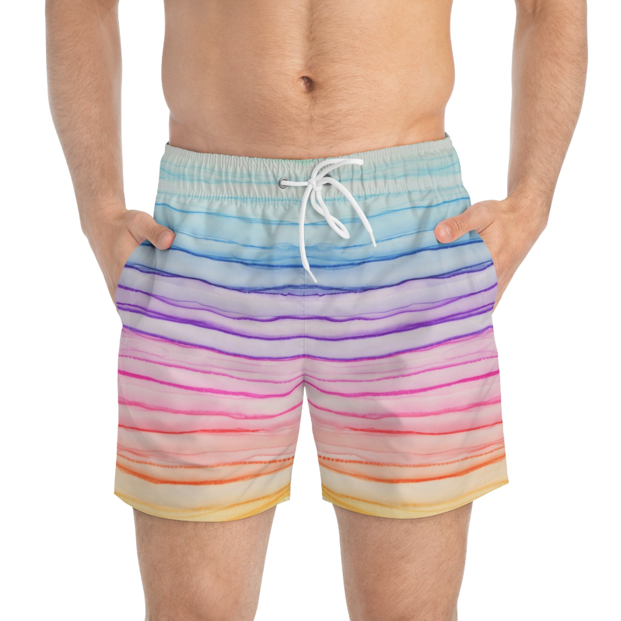 Rainbow - Swim Trunks - Etsy