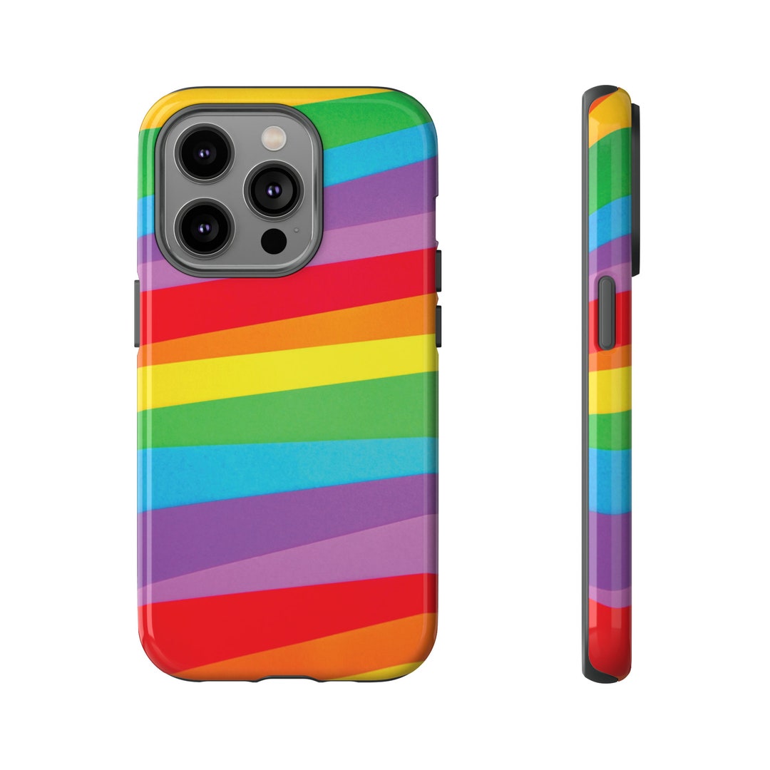 Rainbow-colored Zigzag Line Pattern LGBTQ Tough Cases - Etsy