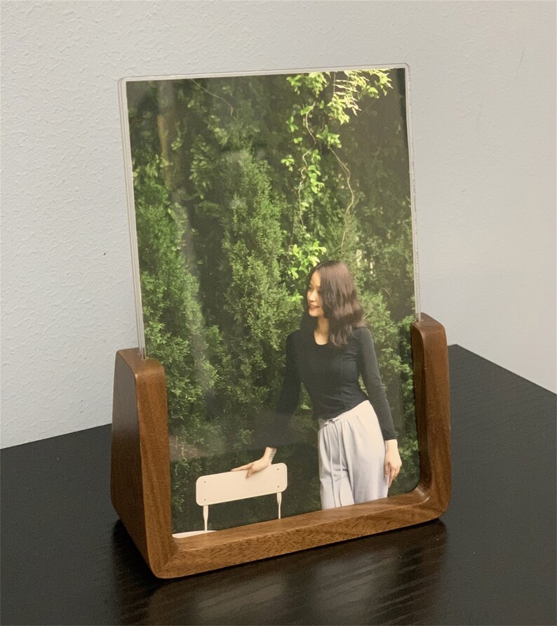 Custom Desk Photo Print Display Modern Home Decor Free Standing Frame ...