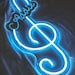 Musical Note Name Custom Neon Sign: Music Studio Decor - Etsy