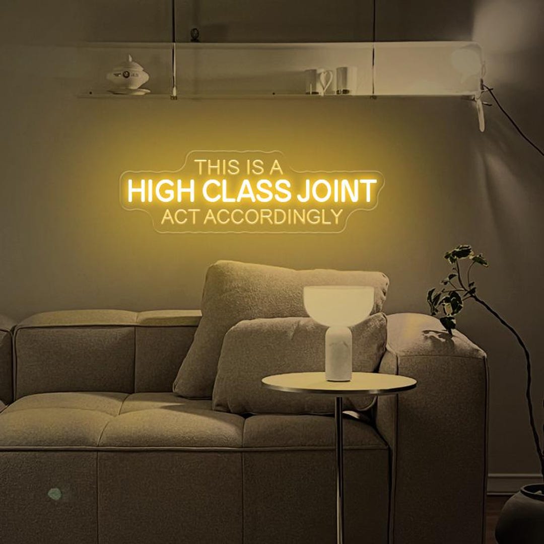 This is A High Classy Joint Neon Sign| Bedroom Neon Sign|cowboy Room ...