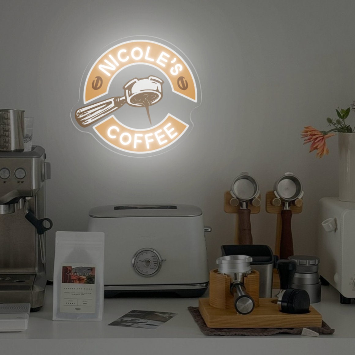 Custom Name's Coffee Sign Personalized Coffee Bar Sign for Kitchen ...