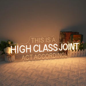 This is A High Classy Joint Neon Sign| Bedroom Neon Sign|cowboy Room ...