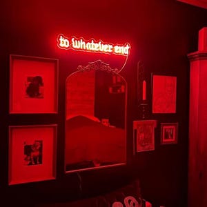 To Whatever End Neon Sign: ACOTAR Fantasy Book Quote Decor - Etsy