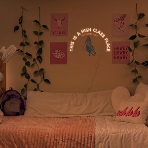 This is a High Class Place Neon Sign, Western LED Neon Sign, Act ...