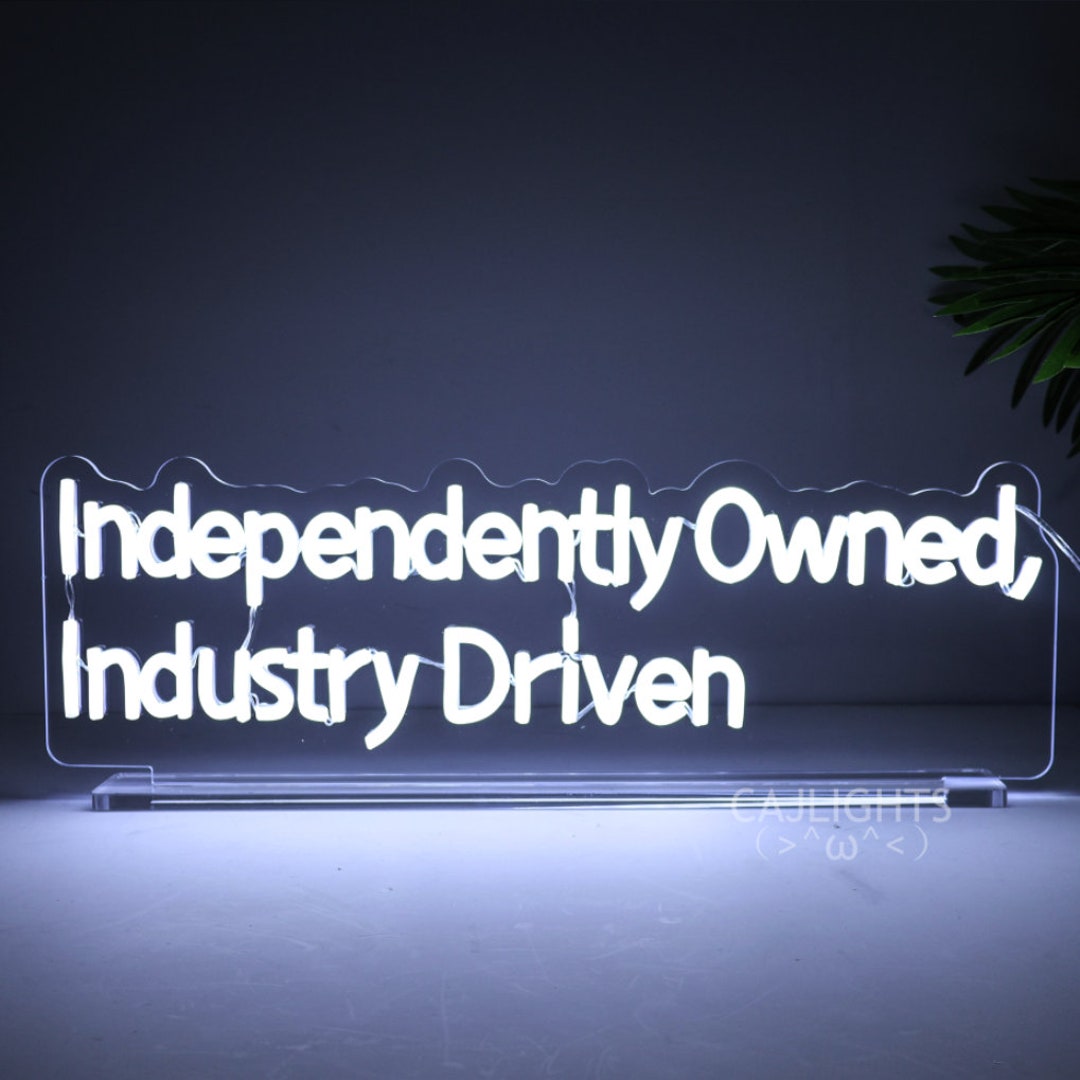 Free Standing Neon Sign, Office Decor, Business Logo Table LED Sign ...