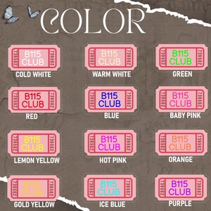 Custom Dorm Room Number, Custom Dorm Room Neon Sign, Trendy Ticket Wall ...