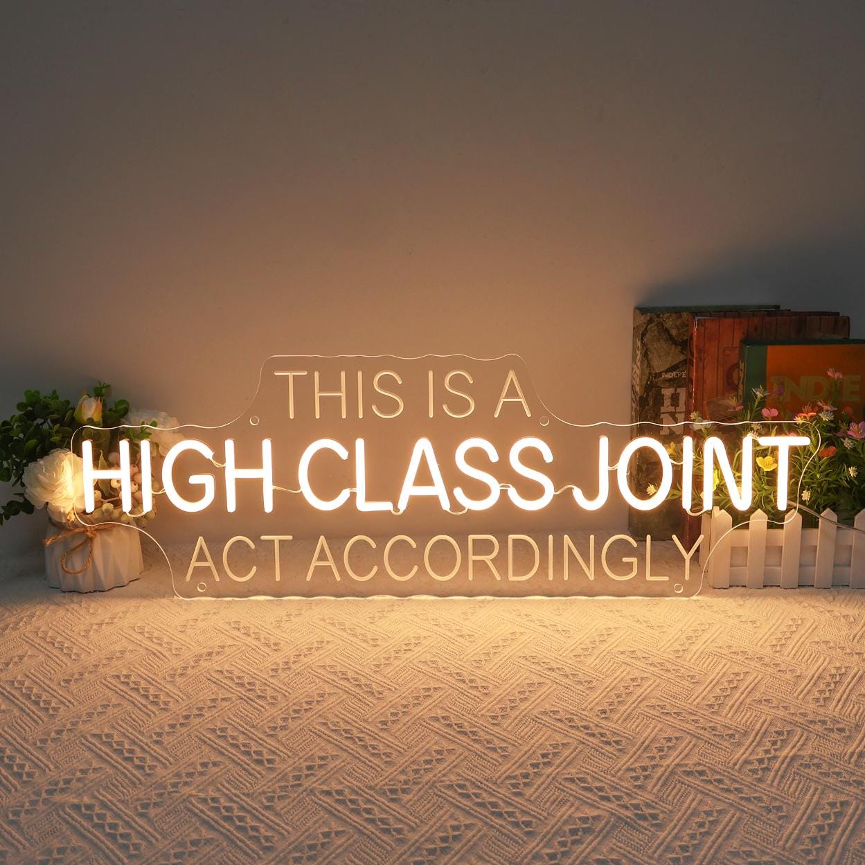 This is A High Classy Joint Neon Sign| Bedroom Neon Sign|cowboy Room ...