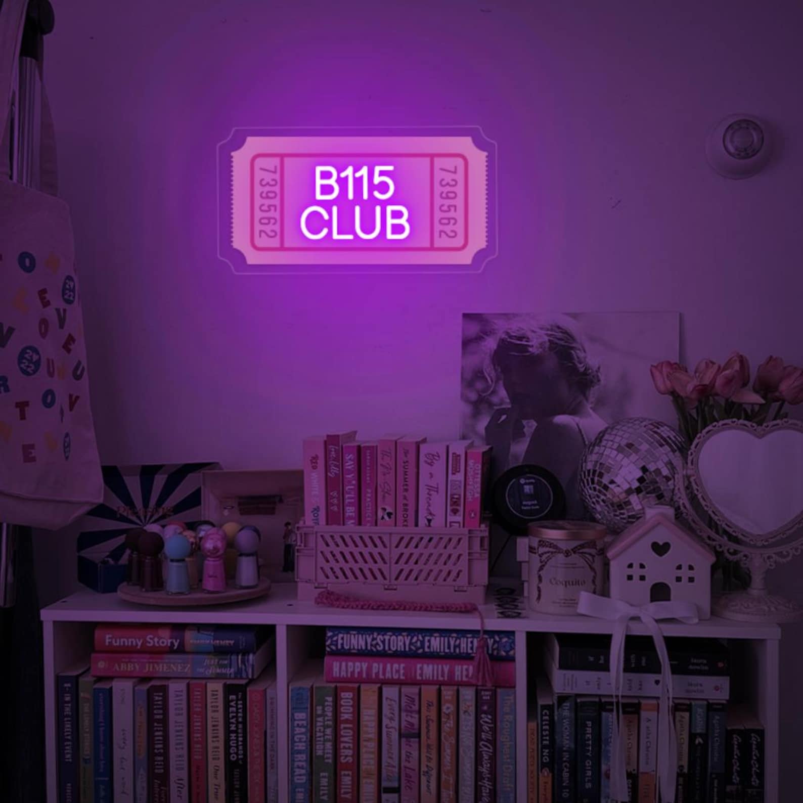 Custom Dorm Room Number Neon Sign: Trendy Ticket Wall Art - Etsy