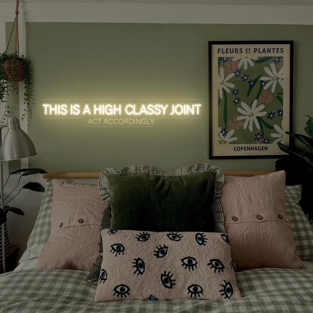 This is A High Classy Joint Neon Sign| Bedroom Neon Sign|cowboy Room ...
