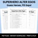 Superhero Trivia Quiz: Missing Letters Game, Comic Book Party ...