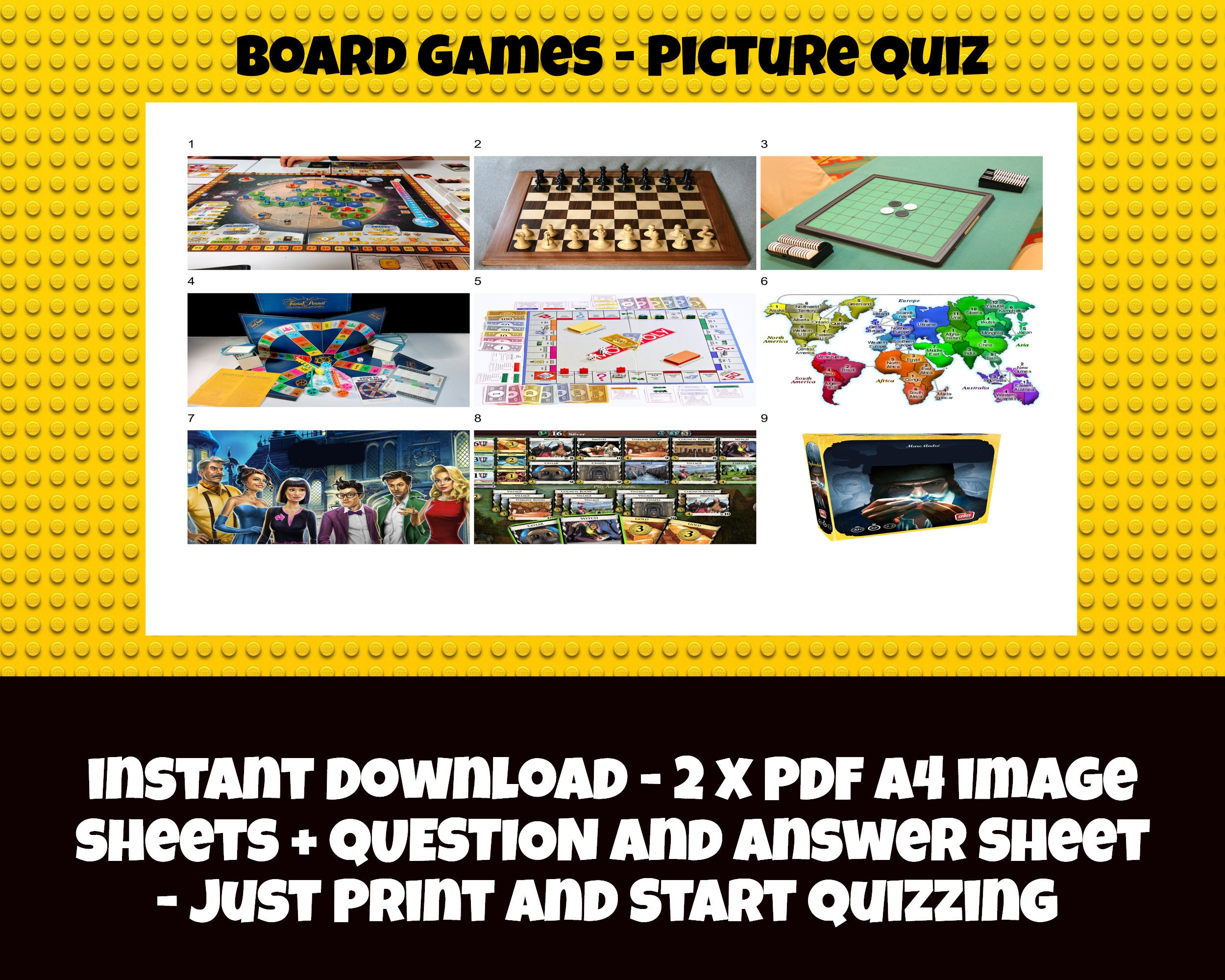 Board Games Picture Quiz | Pub Quiz | Picture Round | Trivia Quiz ...