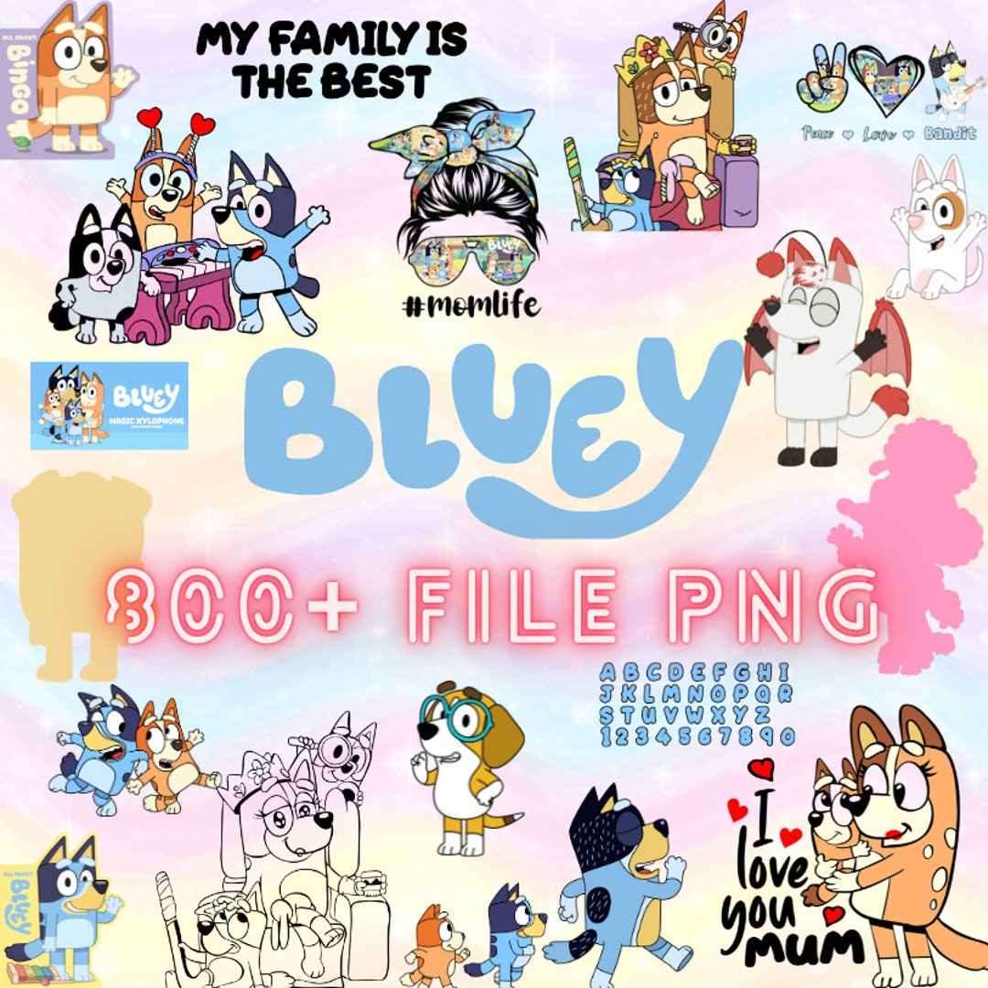 800 Mega Blueyy Bundle, Blueyy Cut Files for Cricut, Blueyy Clipart ...