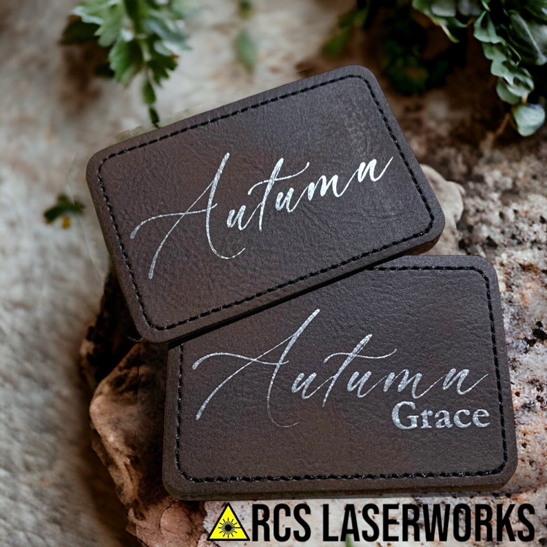 Custom Leather Patch - 3M Adhesive - Etsy