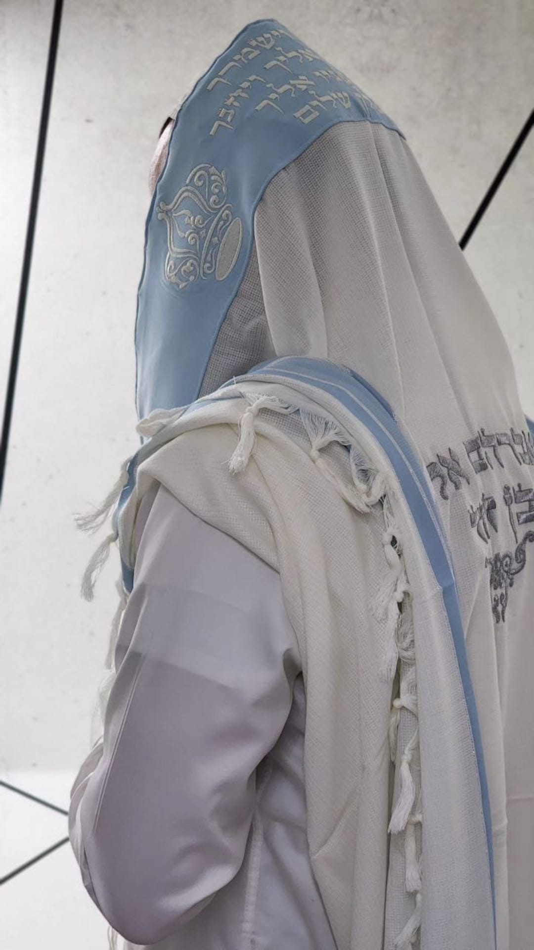 Tallit for Men Made in Israel Blue Strip Tallit Sky Variety Talit for ...