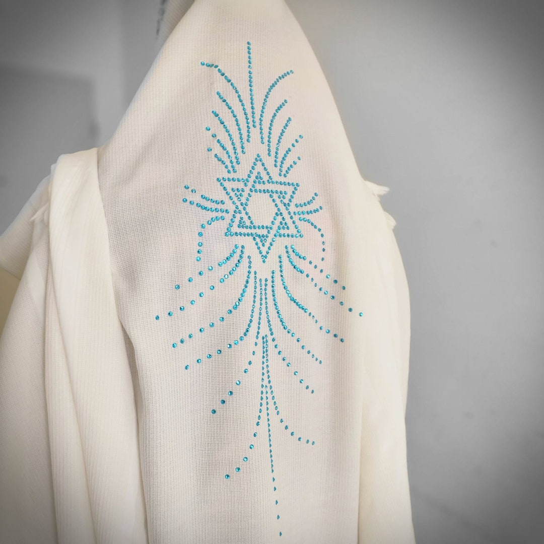 Judaica Art Jewish Gift-crystal Embroidered Tallit-tallit for Man ...