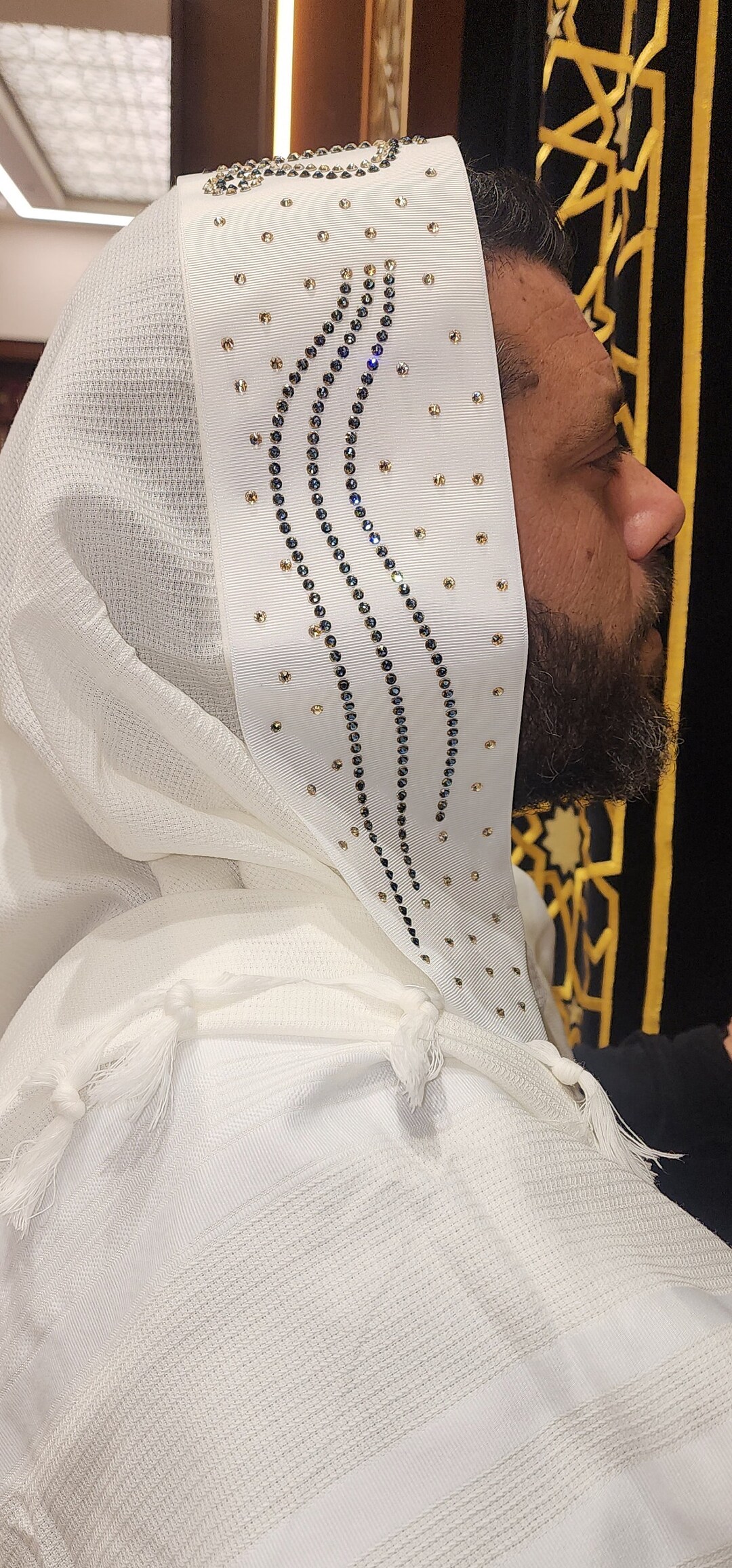 Judaica Art-jewish Gift-crystal Embroidered Tallit-tallit for Man ...