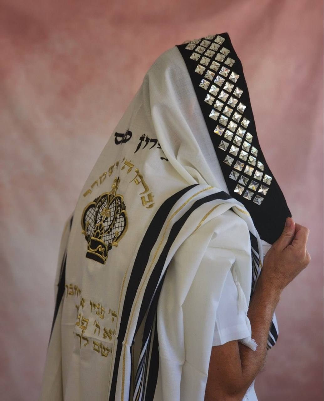 Judaica Art Jewish Gift Israeli Tallit Embroidered Tallit Tallit for ...