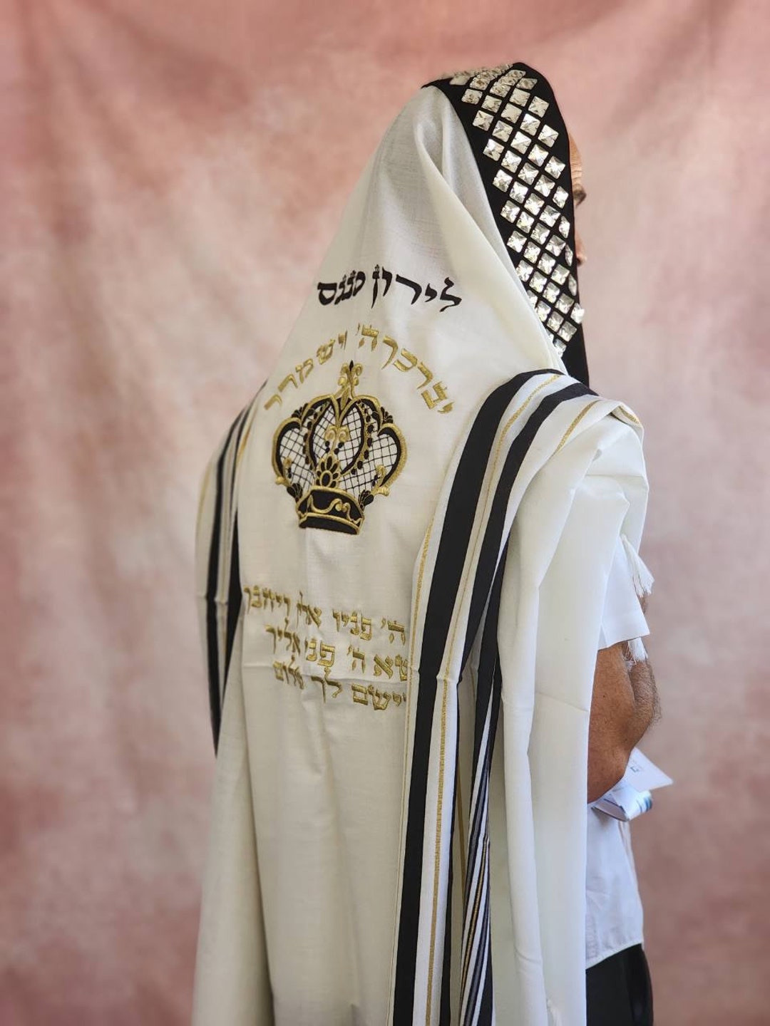 Judaica Art Jewish Gift Israeli Tallit Embroidered Tallit Tallit for ...