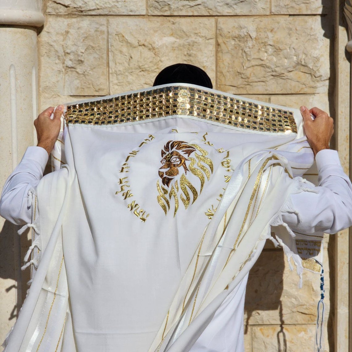 Personalized Tallit for Man traditional Jewish Prayer Shawl Gift for ...