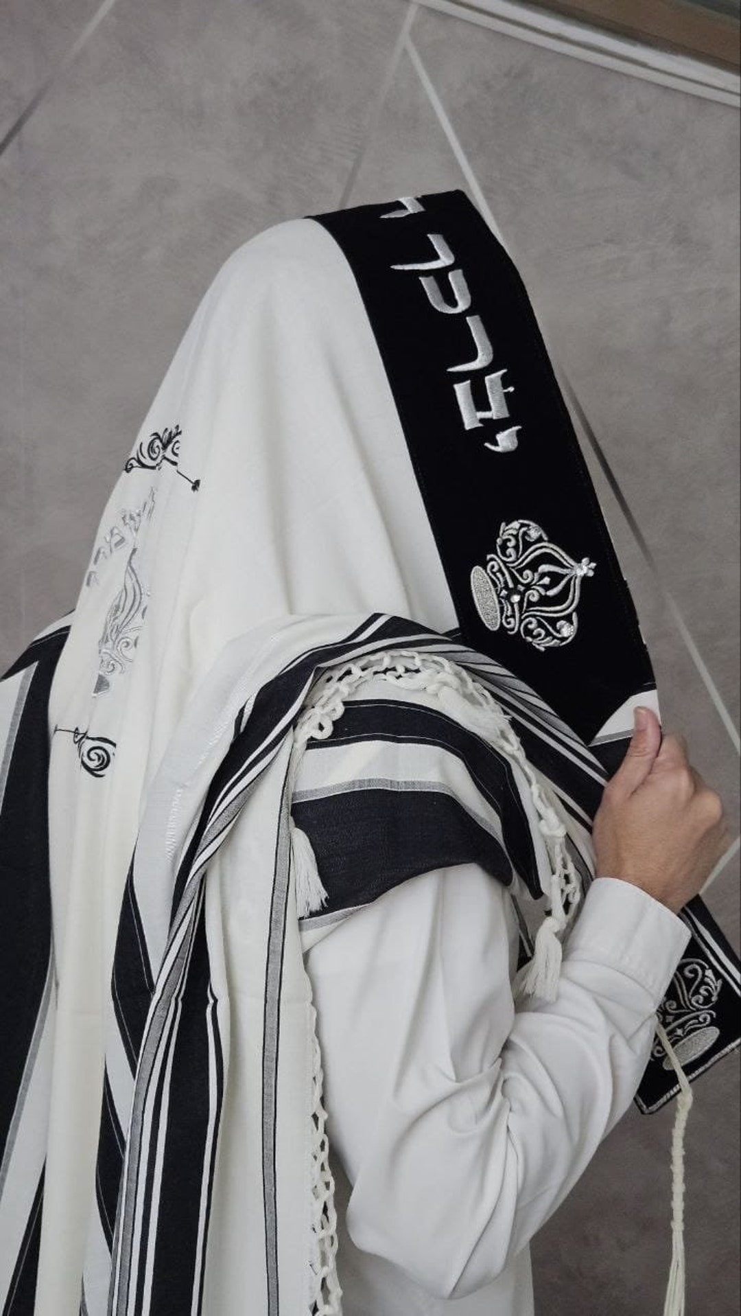 Personalized Jewish Gift for Men-custom Jewish Prayer Shawl-unique ...