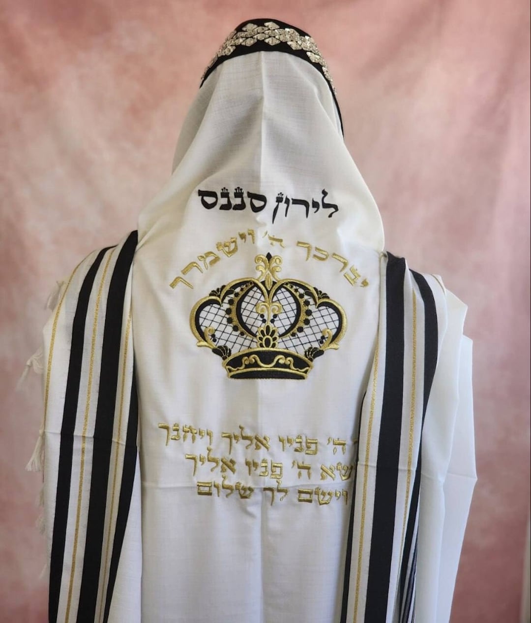 Judaica Art Jewish Gift Israeli Tallit Embroidered Tallit Tallit for ...
