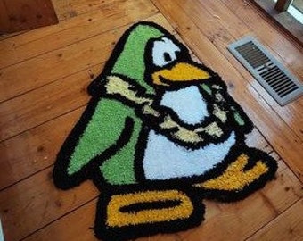 Custom Tufted Rug Handmade Club Penguin Puffles Wool Wall Art ...