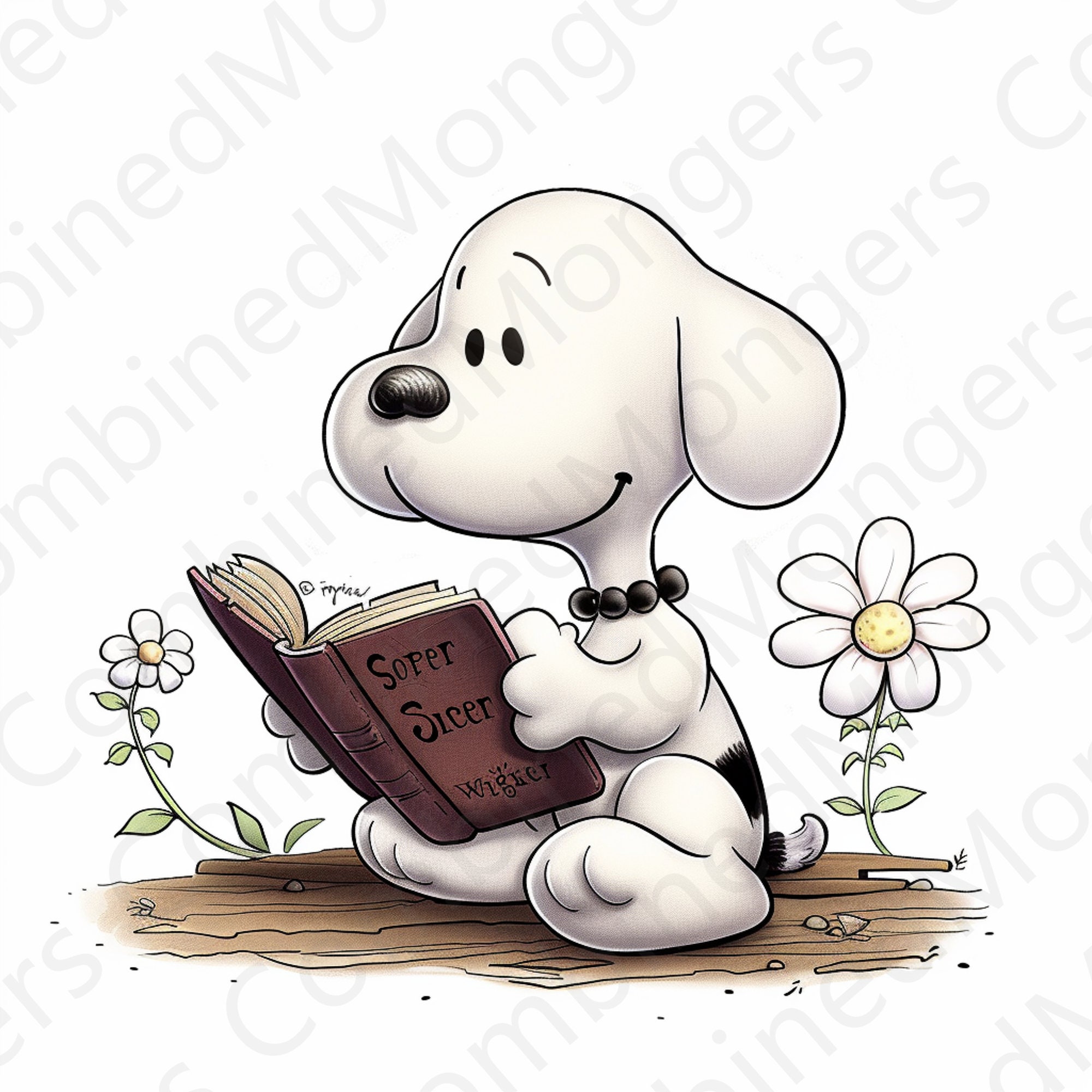 Snoopy Png Snoopy Who Loves Reading Snoopy Peanuts Digital Art File ...