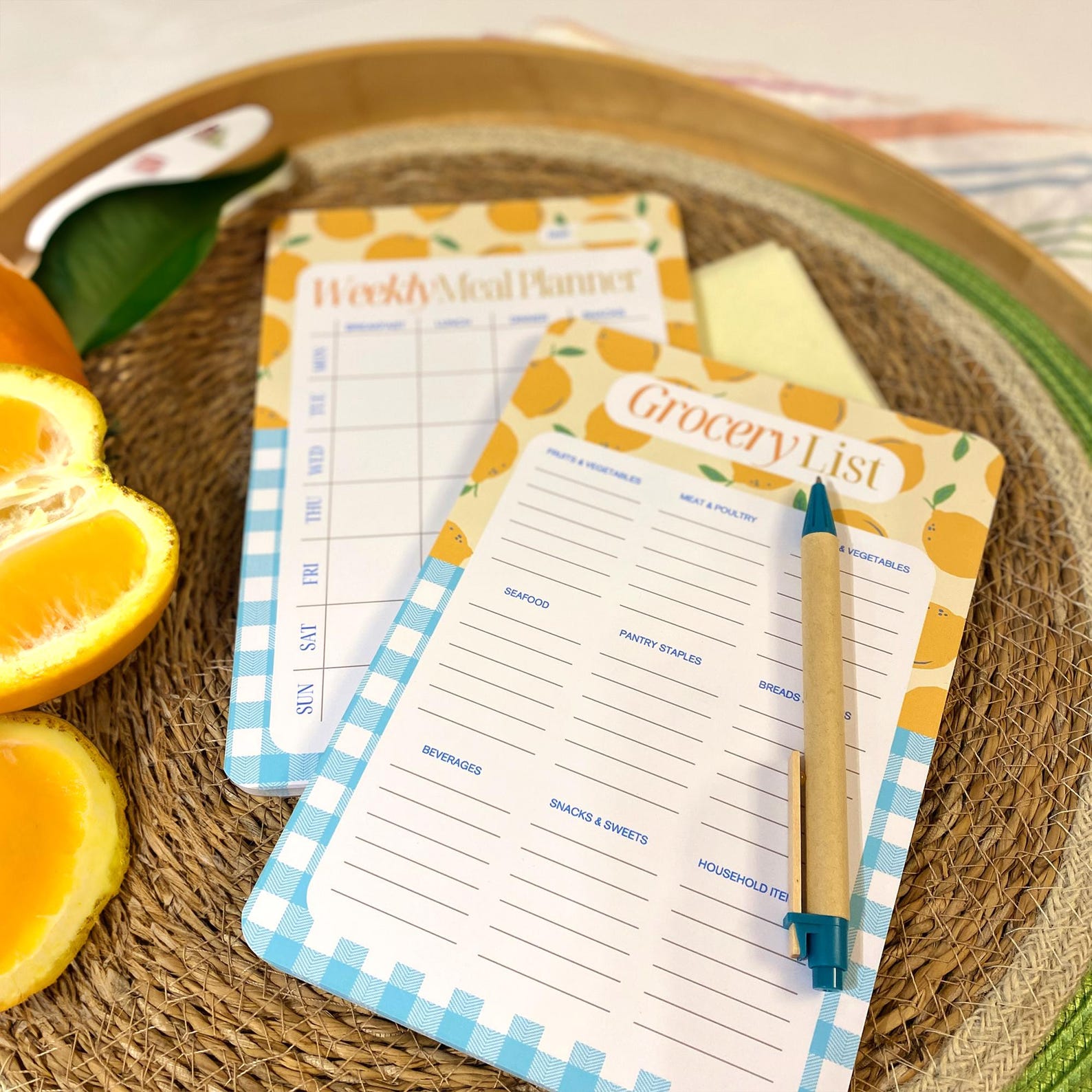 Grocery List & Weekly Meal Planner Pads A5 Notepads: Organize Your ...