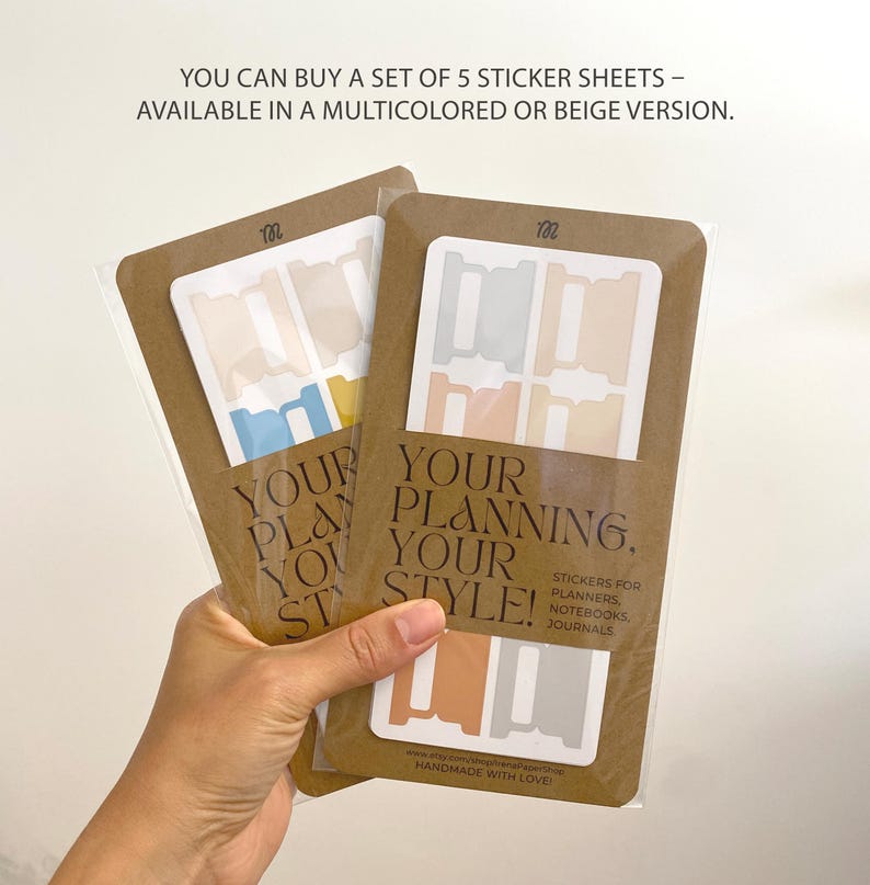 Tab Stickers, Journal & Planner Tab - Etsy