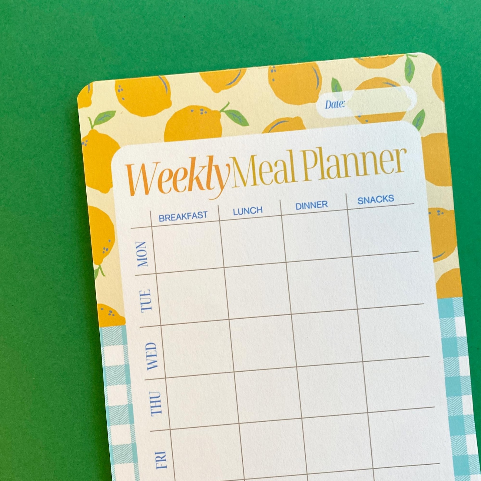 Grocery List & Weekly Meal Planner Pads A5 Notepads: Organize Your ...