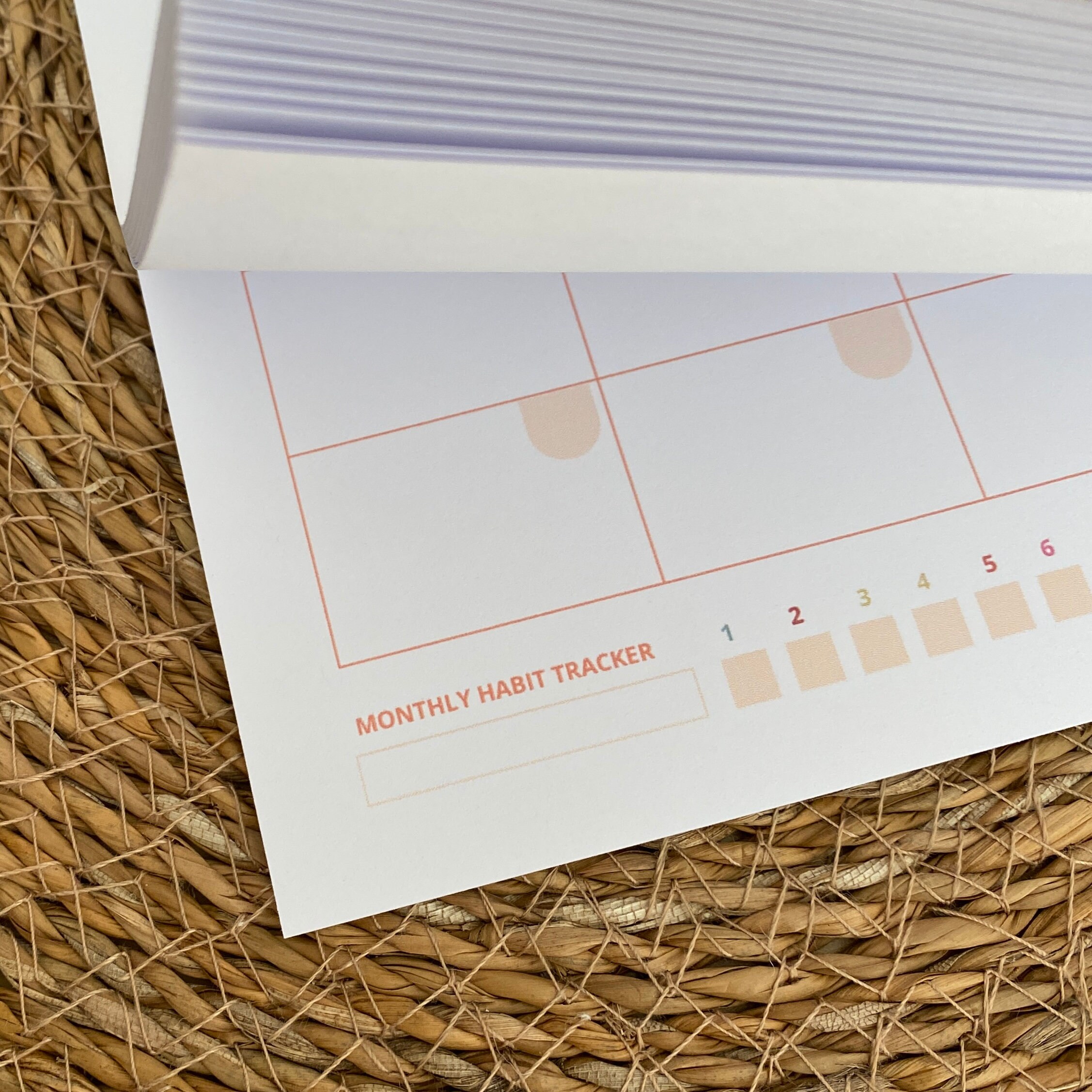 A4 Monthly Planner Pad. Desk Planner Monthly Notepad - Etsy