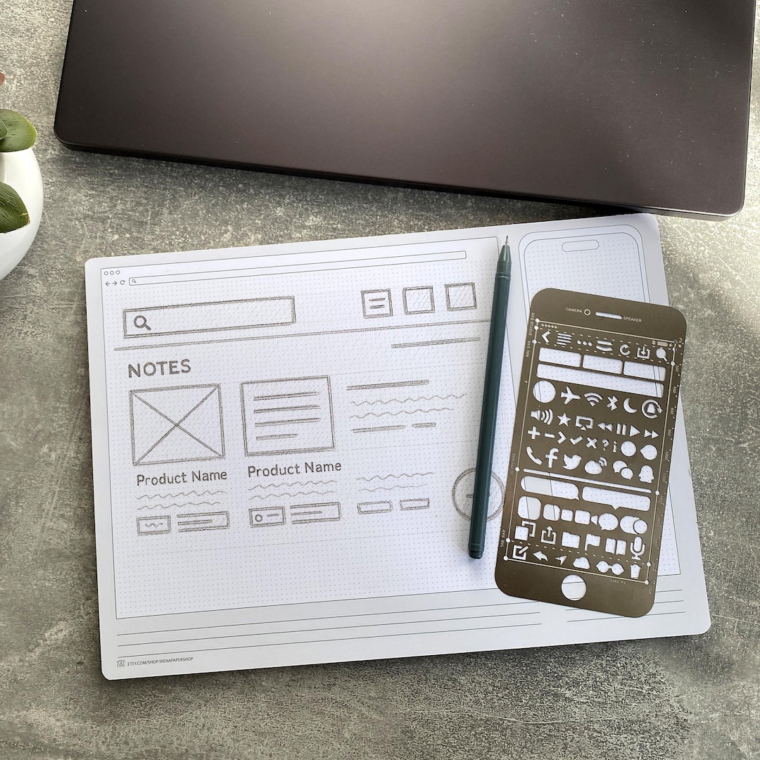UX/UI Prototyping Notebook With Tear-off Pages and Optional Metal ...