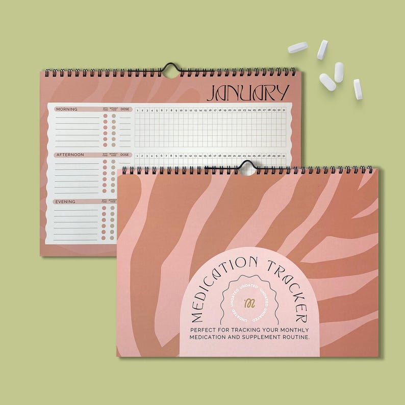 Medication Tracker: Health Planner for Supplements - Etsy