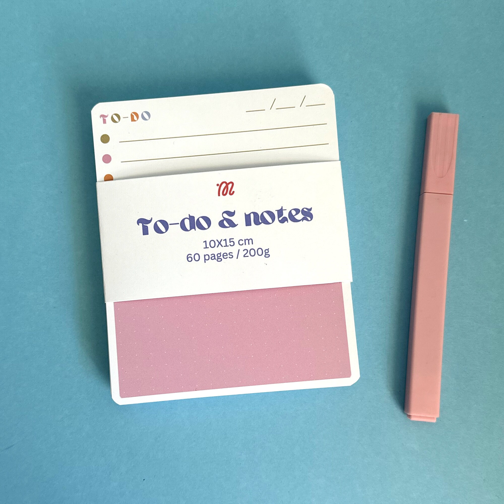 Handmade To-do List & Note Cards in Wooden Box. Motivation Stickers and ...