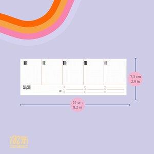 Weekly Planner Mini Notepad | Minimalist Undated Planner Desk Pad, Fits ...