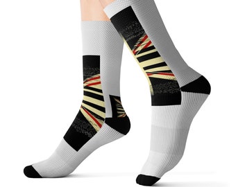 Union Jack British UK Flag Patriotic Calf Socks, Novelty Fun Gift Unisex Socks - Etsy