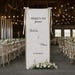 Personalized Wedding Linen Banner, Custom Fabric Wedding Sign, Rustic ...