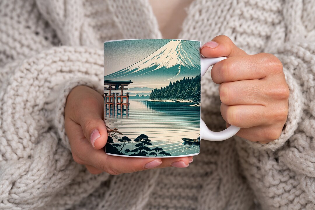 Japan Mug, Hakone, Ukiyo-e, Japanese Art, Coffee Mug, Thea Mug, Manga ...