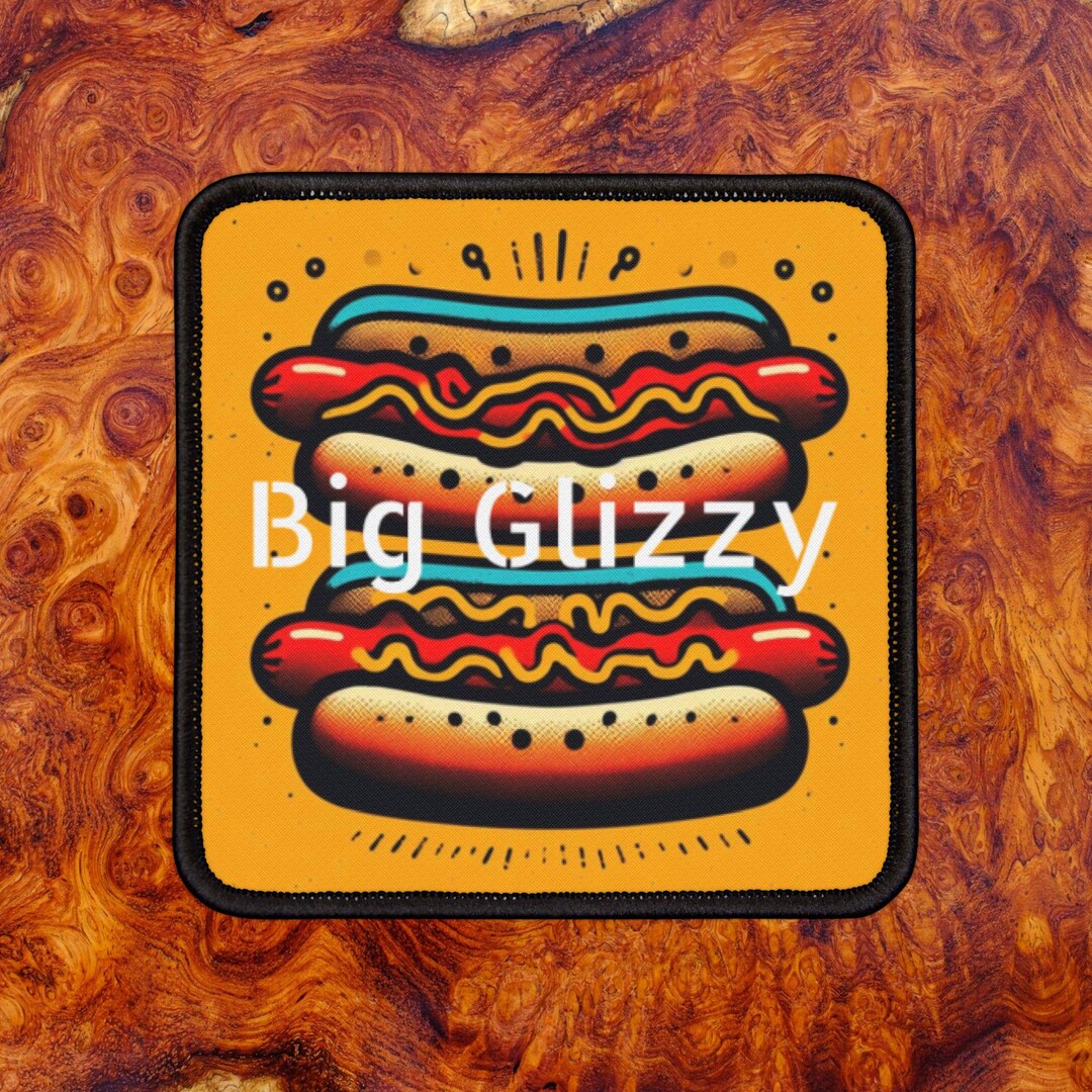 Limited Edition, Big Glizzy Hotdogs, Custom Morale Patch, Personalized ...