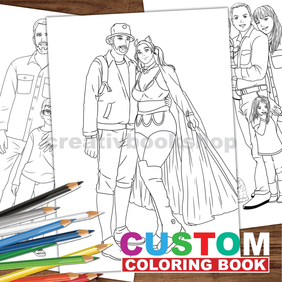 Personalized Birthday Coloring Pages, Custom Coloring Pages, Printable ...