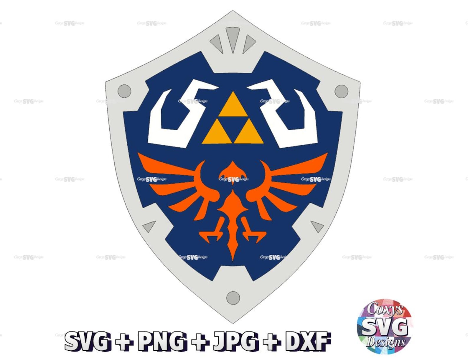 Zelda Hyrule Shield Inspired SVG Instant Digital Download File Vector ...
