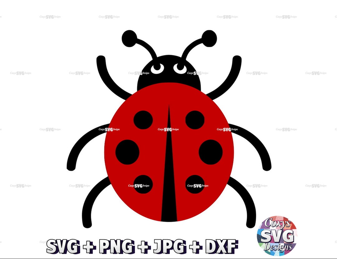 Ladybird Ladybug SVG Instant Digital Download File Vector Graphic ...