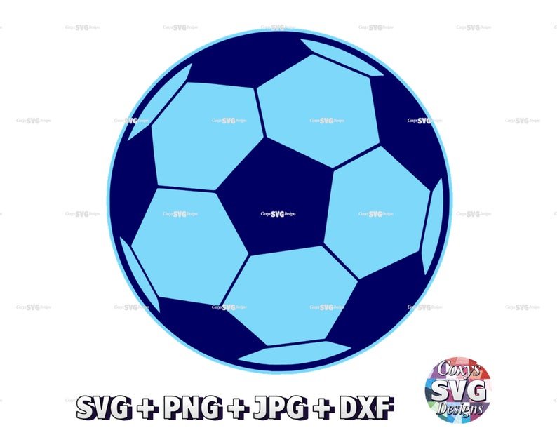 Football SVG Instant Digital Download File Layered Soccer Ball Vector ...